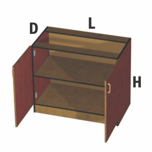 2 Door Free standing base unit | Board Express