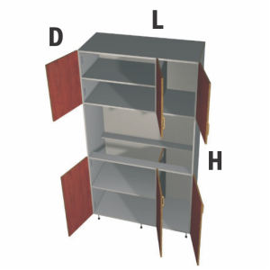3 Door Base Unit – Melamine | Board Express